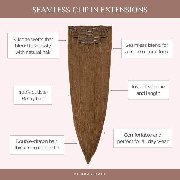 Ombre - Cool Brown to Dirty Blonde (T6/20) Seamless – BOMBAY HAIR